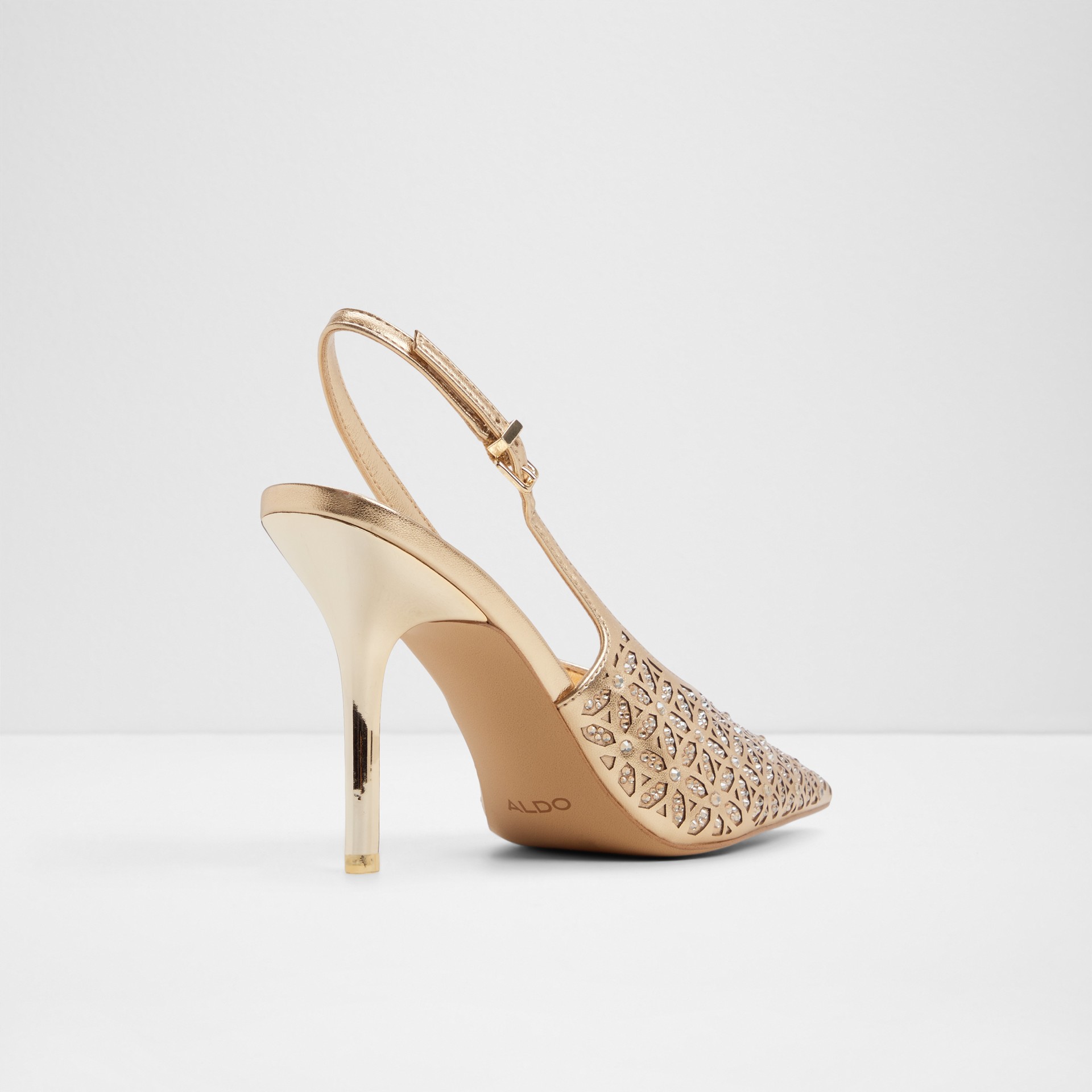 Zapatos de salón para mujer en oro, tacón de aguja - LYSANDRE712002019 ...