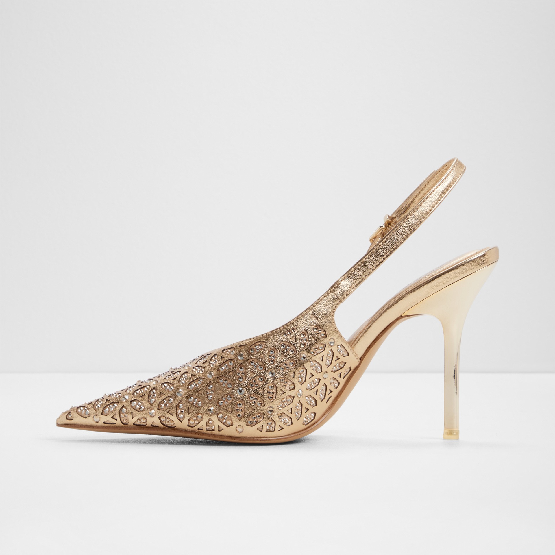 Zapatos de salón para mujer en oro, tacón de aguja - LYSANDRE712002019 ...