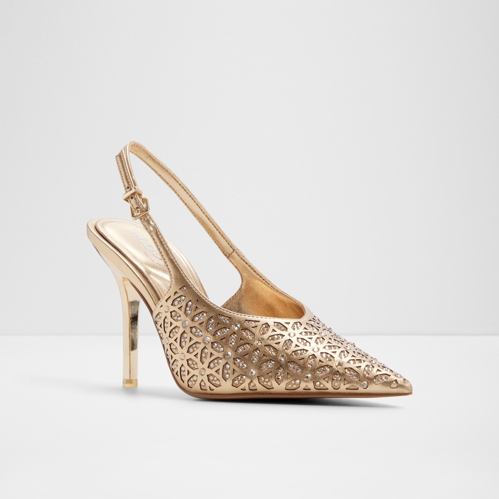 Zapatos de salón para mujer en oro, tacón de aguja - LYSANDRE712002019 ...