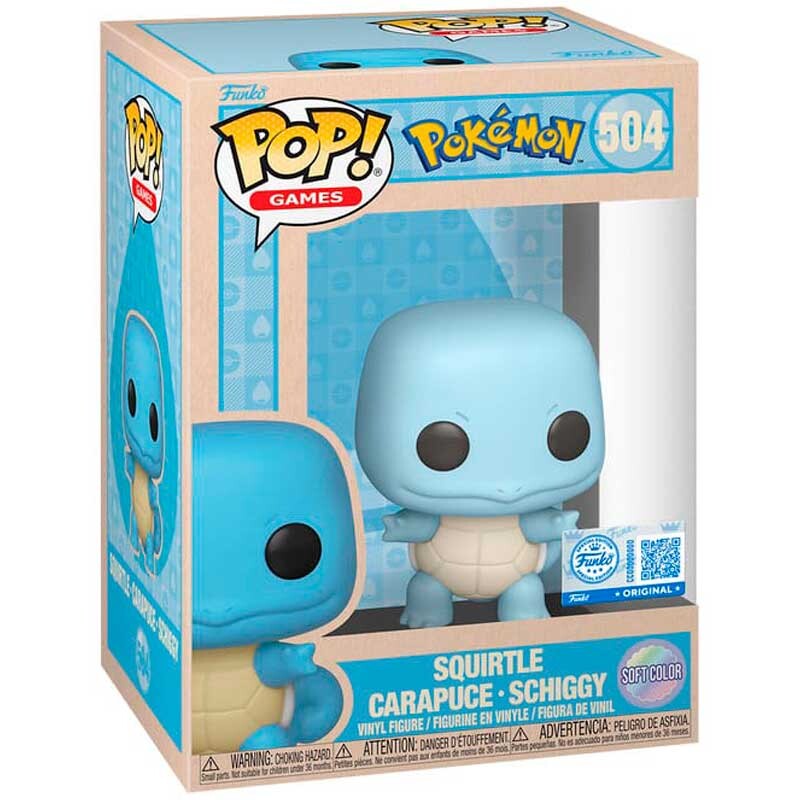 Funko Pop Pokémon Squirtle Special Edition (Soft Color) #504