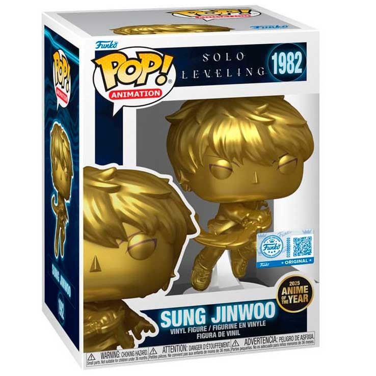 Funko Pop Solo Leveling Sung Jinwoo (Gold) 2025 Anime of the Year ...